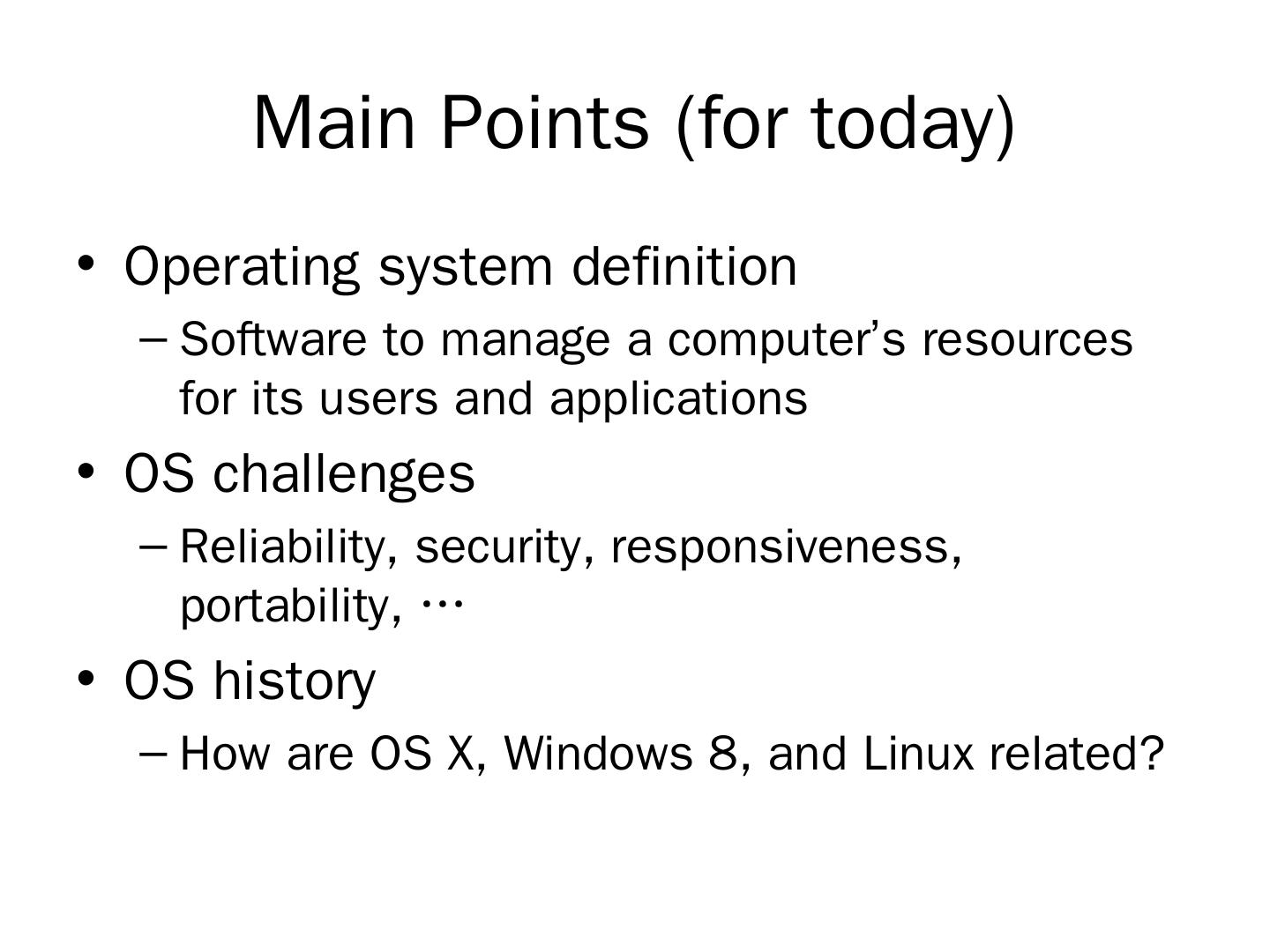 Operating Systems: Principles and Practice, Introduction