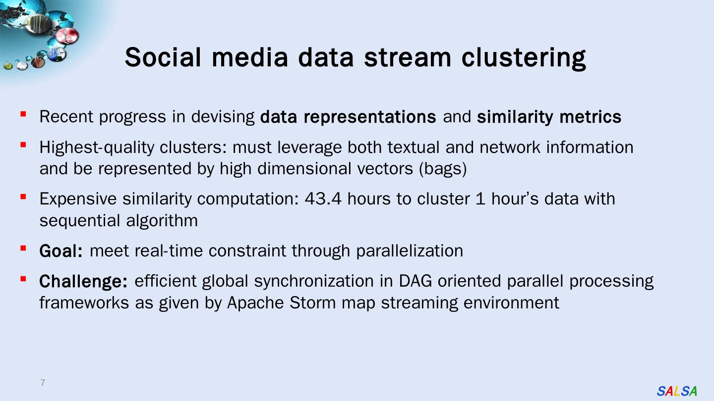 Parallel Clustering of High-Dimensional Social Media Data Streams Parallel Clustering of High-Dimensional Social Media Data Streams