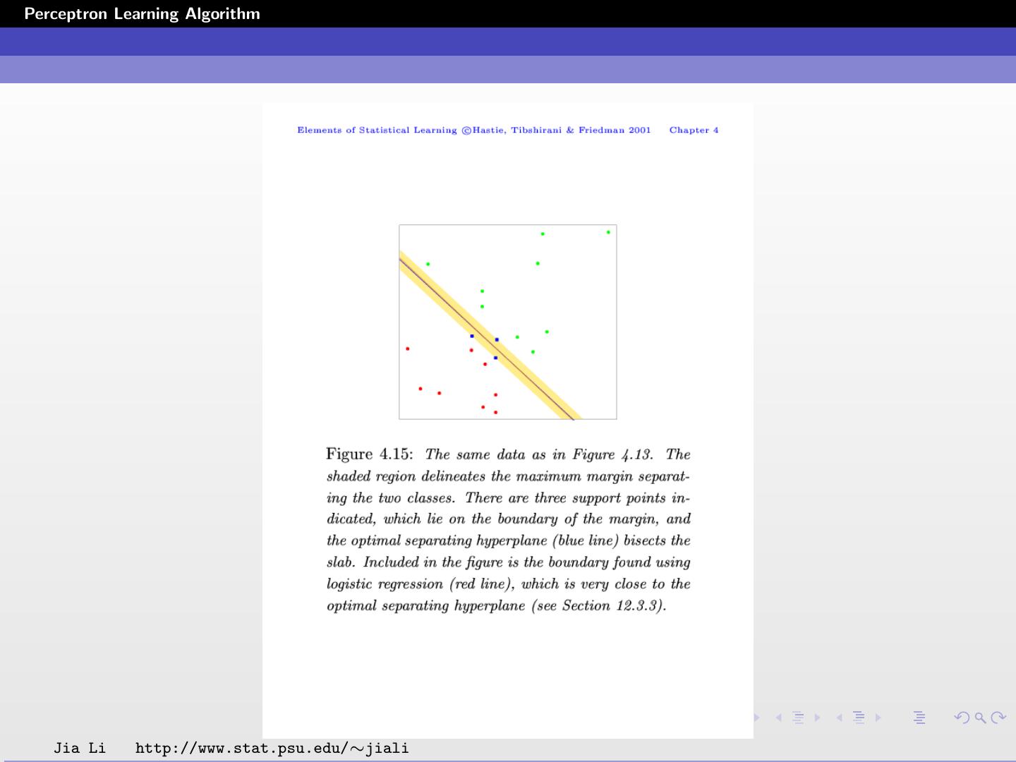 perceptron learning algorithm