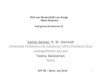 PowerPoint Presentation - IETF