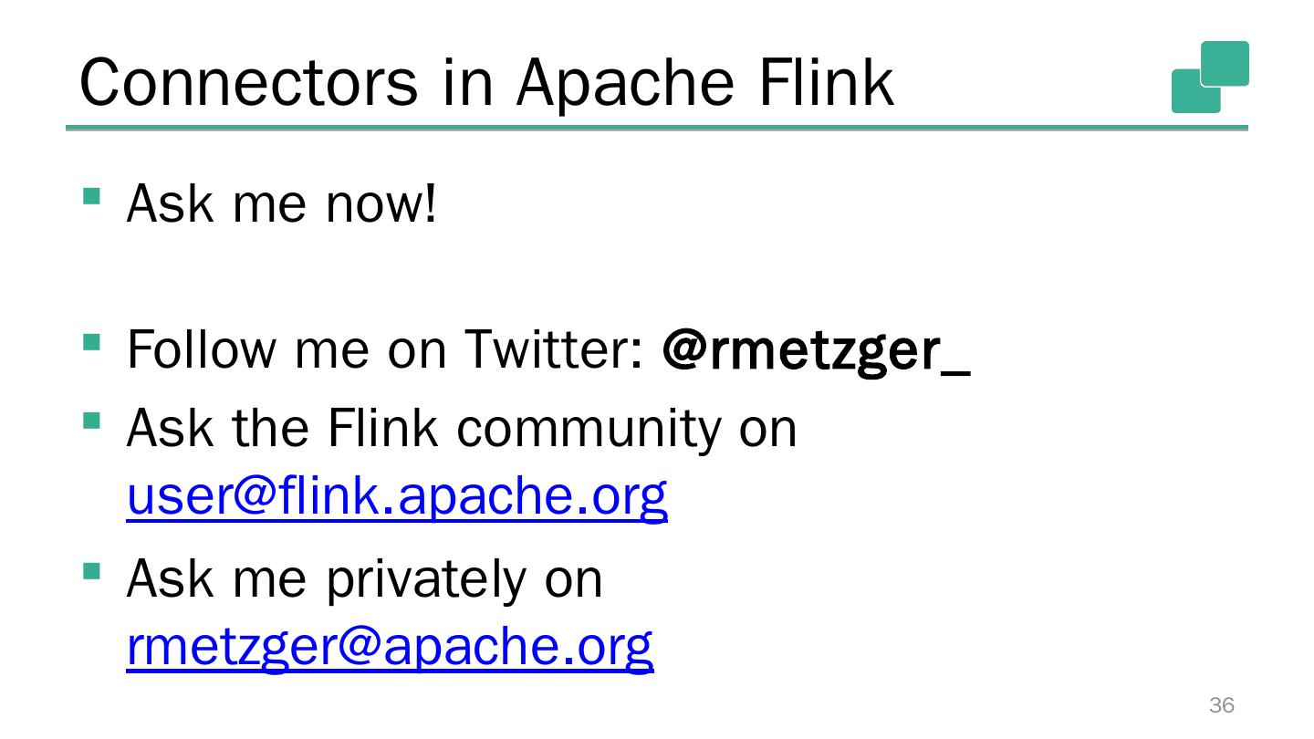 The Apache Kafka Connector Flink Forward