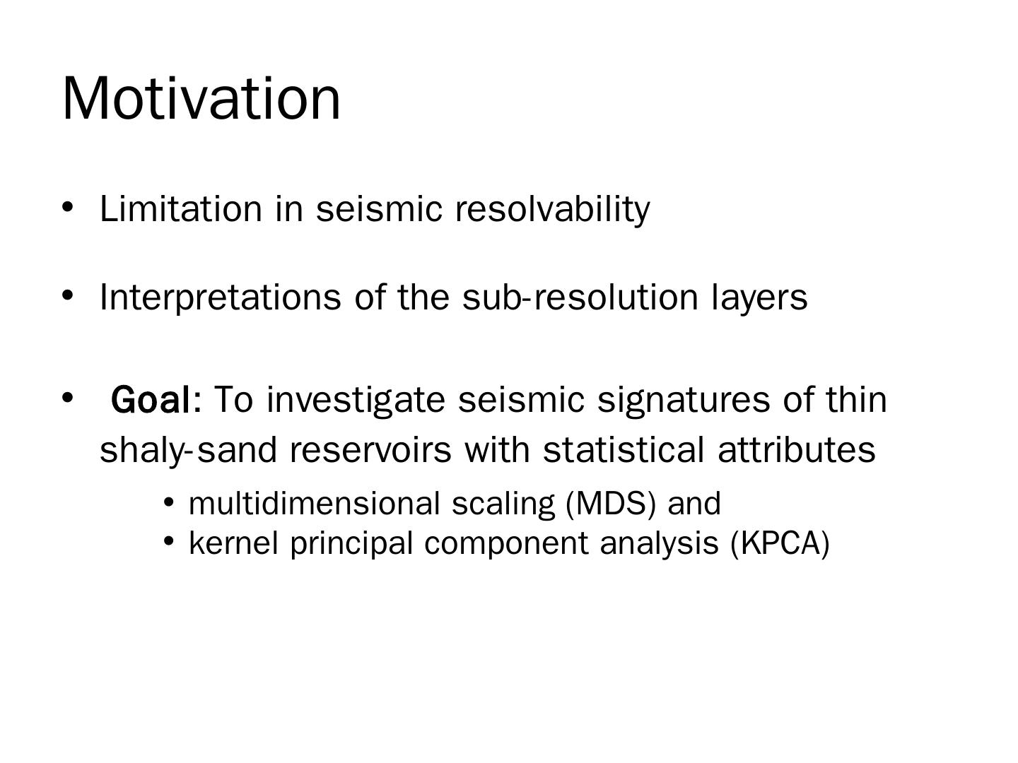 Using Multidimensional Scaling And Kernel Principal Component