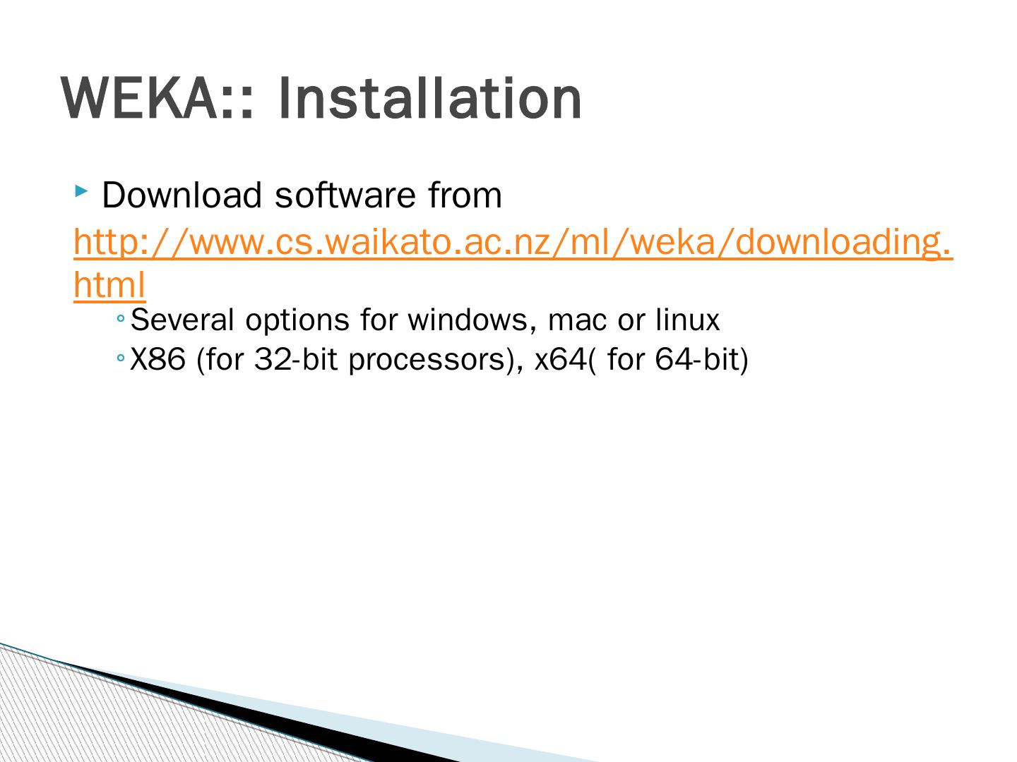 Weka - Tutorial - myWeb