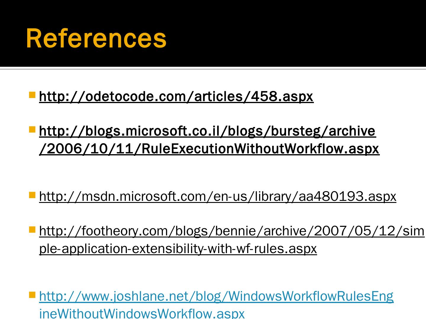 Wf Workflow Foundation Using The Rules Engine