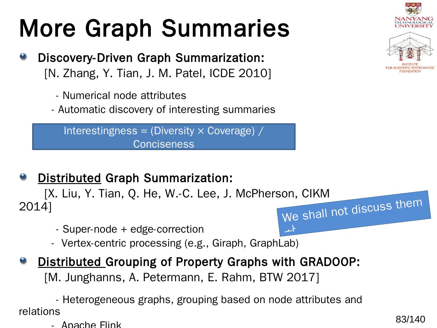 Why Graph Summarization Ntu